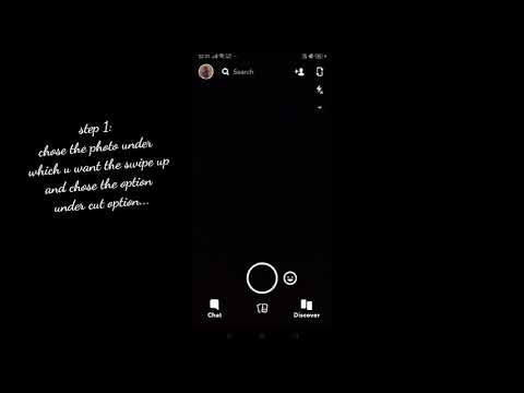 How to add a swipe up link on snapchat!! - YouTube