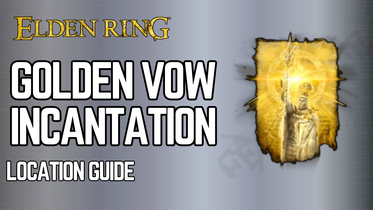 Golden Vow Incantation Location in Elden Ring - YouTube