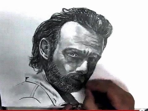 HOW TO DRAW RICK GRIMES - YouTube