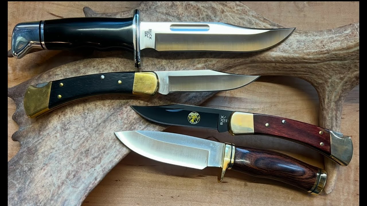Buck knives collection - YouTube