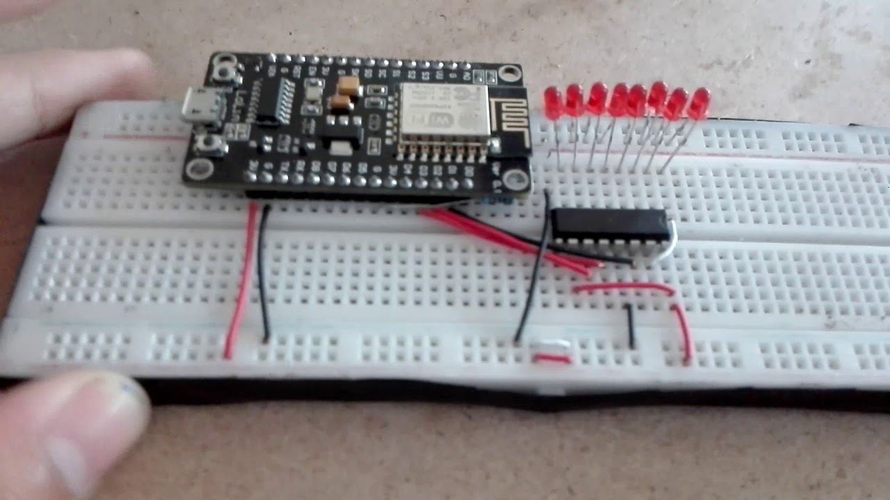Nodemcu Esp8266 74hc595 Youtube