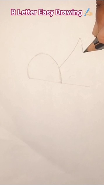 Easy drawing (R Letter)#youtubeshorts #drawing #easydrawing #trending ...