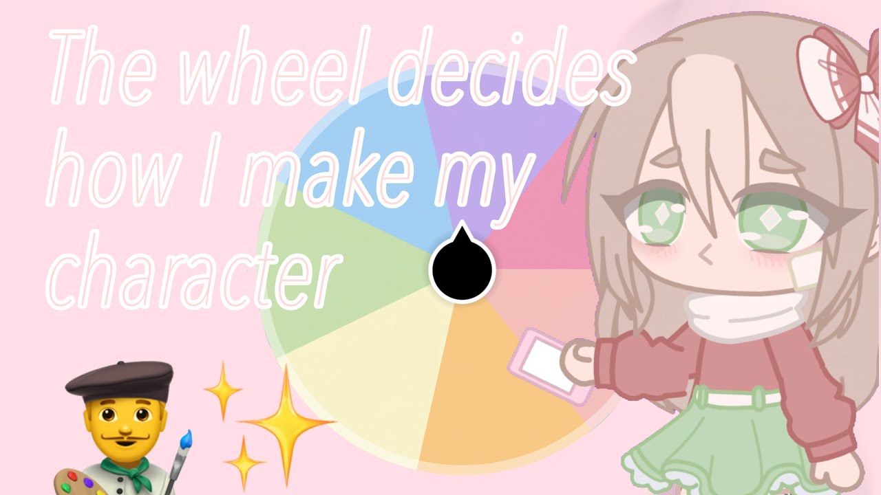 The wheel decides how I make my character challenge || Gacha club || 👨 ...