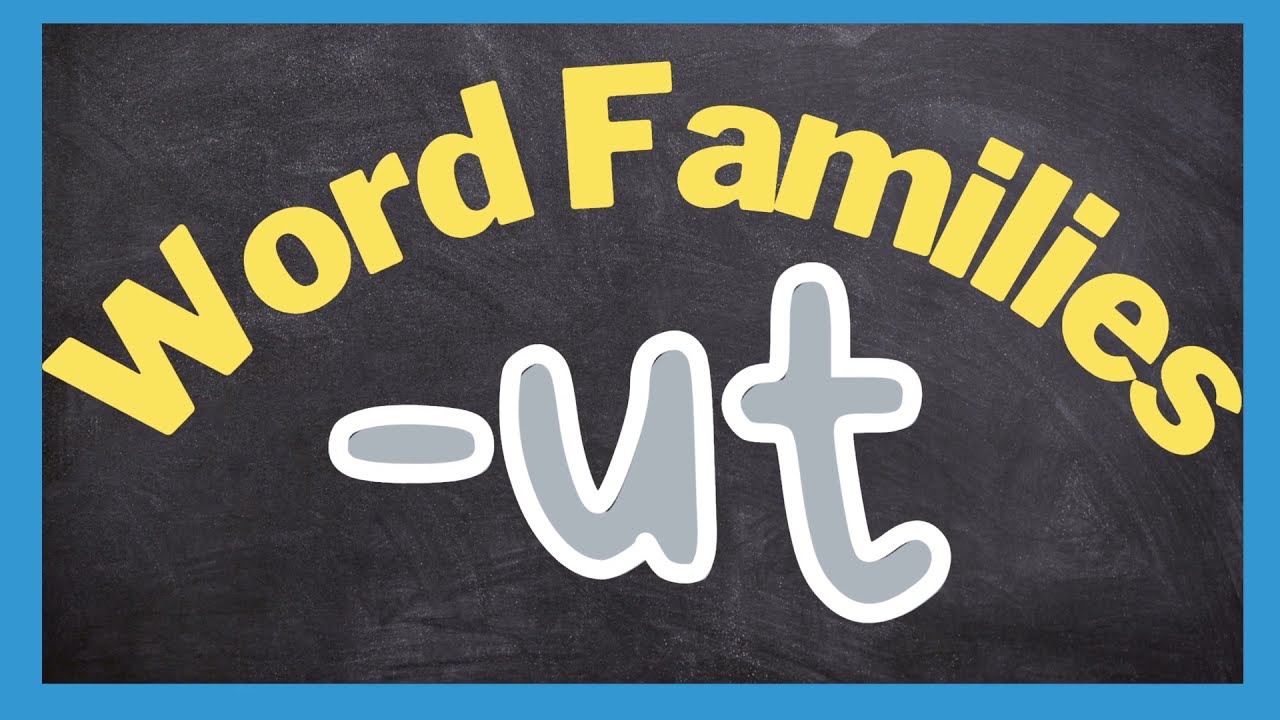 ut Word Family - Kindergarten Phonics - Reading Practice - YouTube