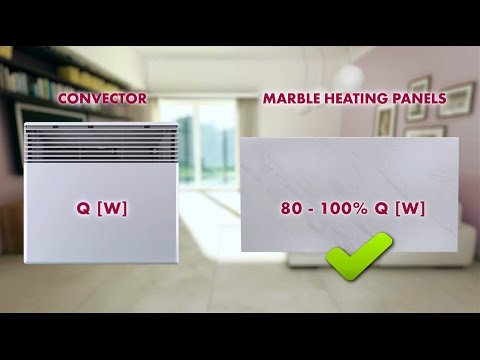 MR marble heating panels - YouTube