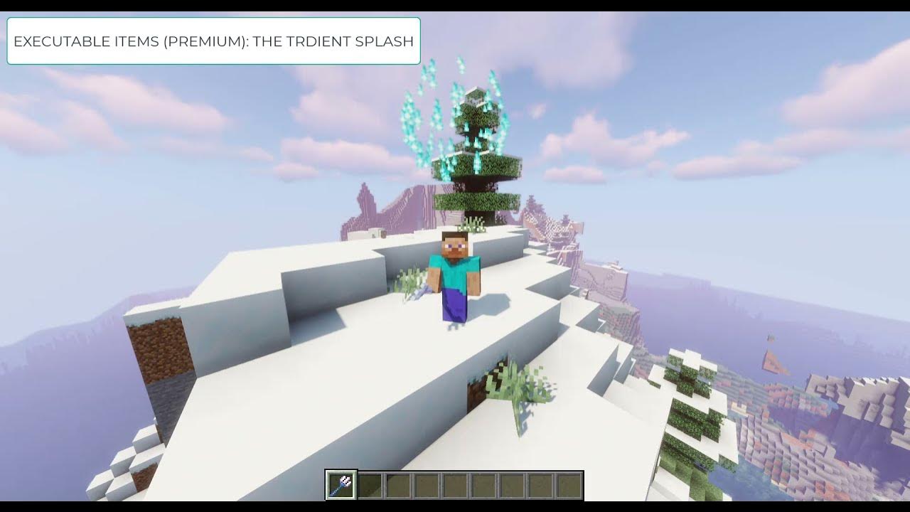 Custom Items: CUSTOM Trident SPLASHHH | Minecraft | Executable Items (Premium) - YouTube