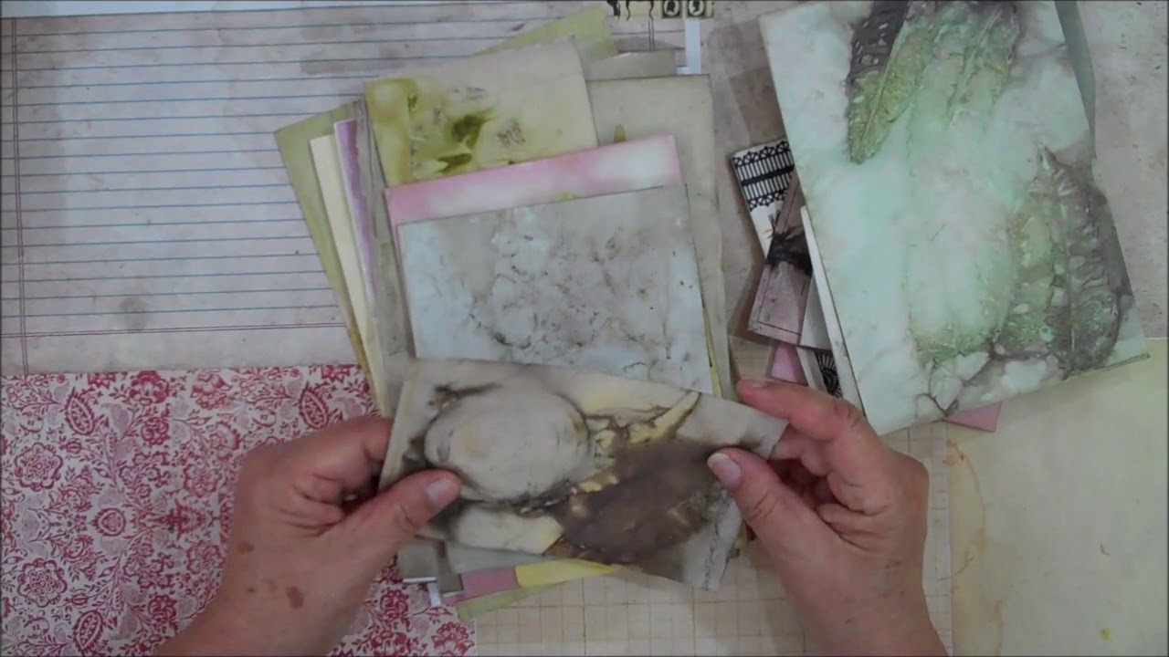 Eco Printed Paper Sample Pack - YouTube