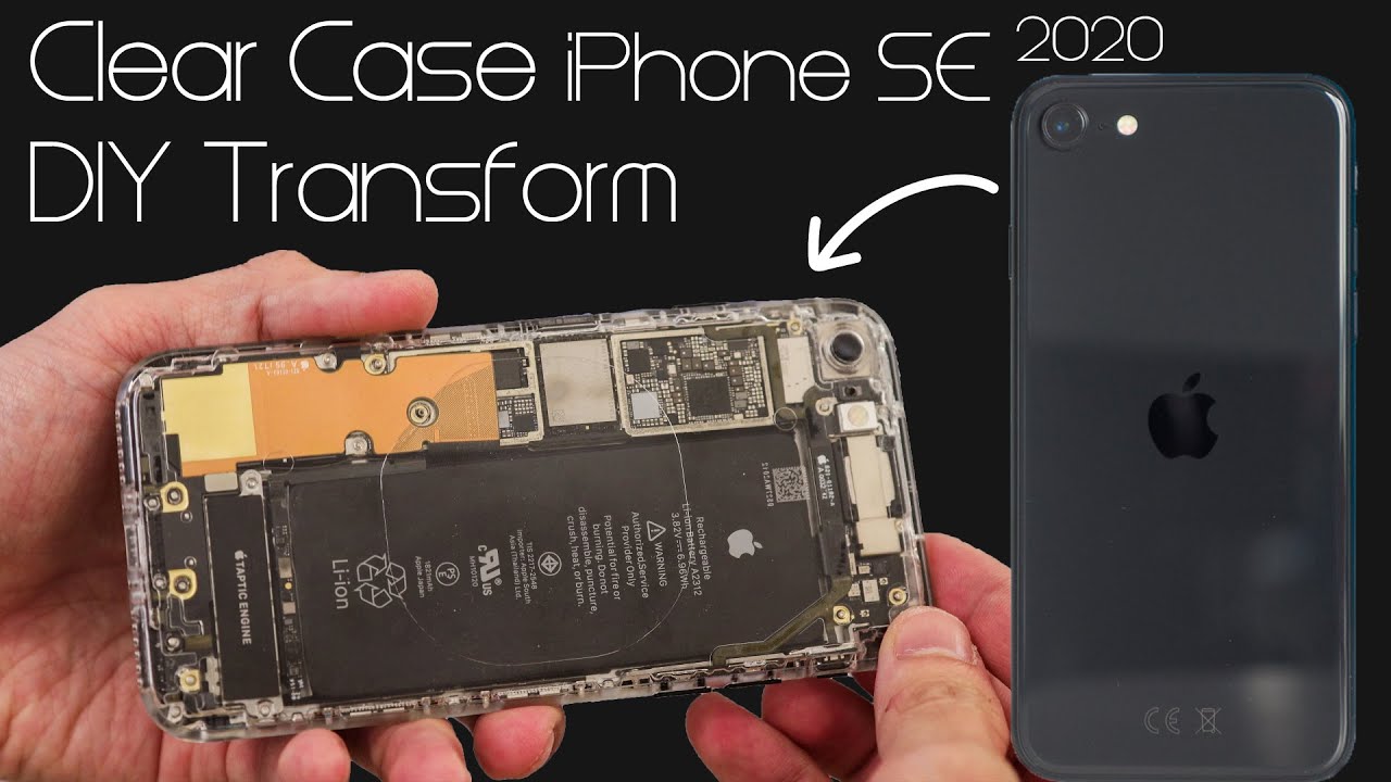 World 1st CLEAR iPhone SE 2020 | Transparent | Teardown | Clear case ...