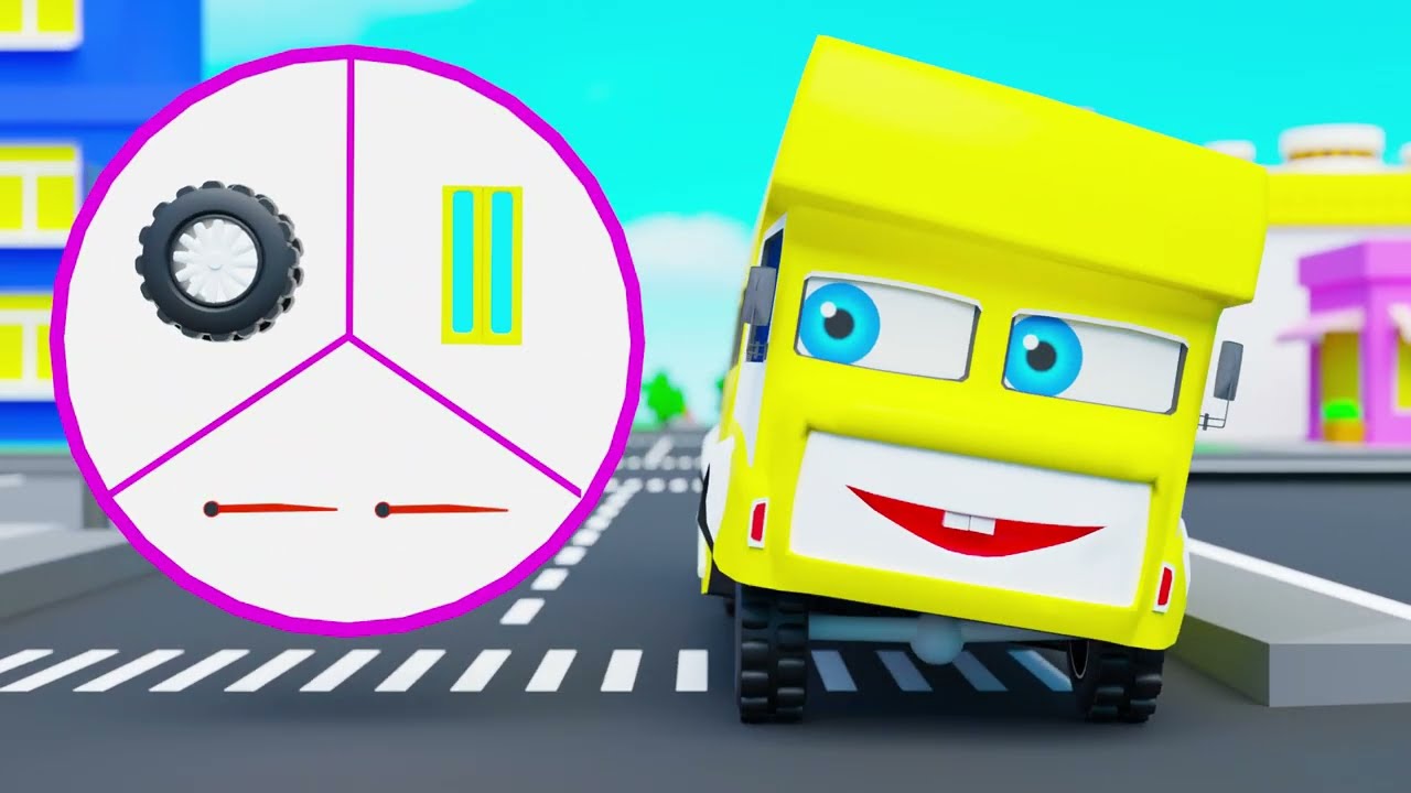 Wheels On The Bus | Go Round and Round | Kid's Favorite Nursery Rhyme ...