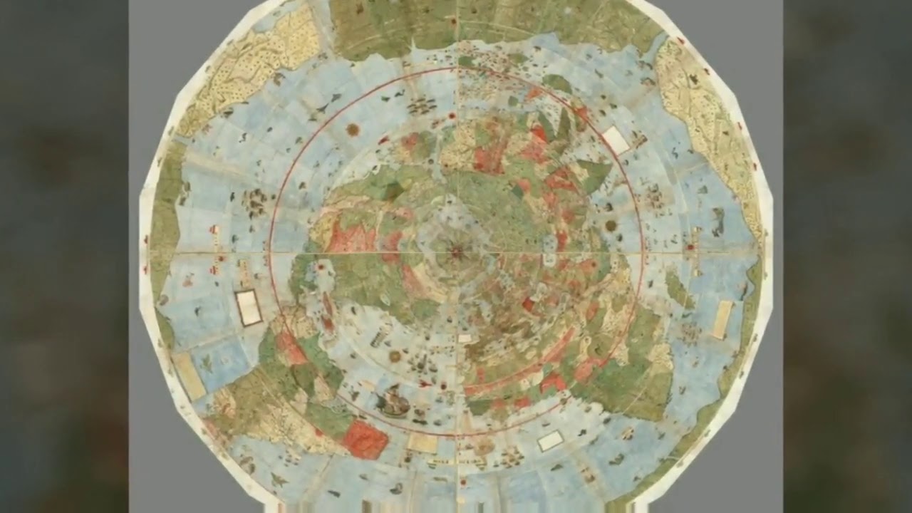 Real Flat Earth maps - They all knew about the Holy Land at the center ...