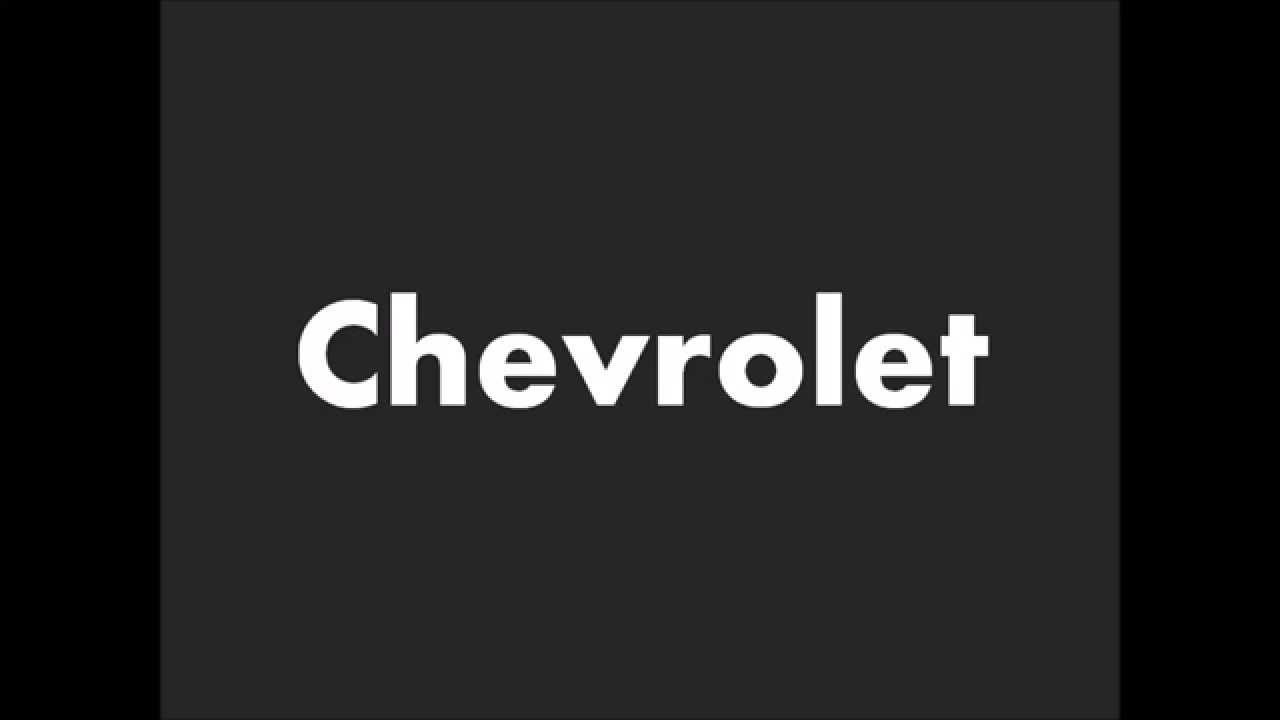 How to Pronounce Chevrolet - YouTube
