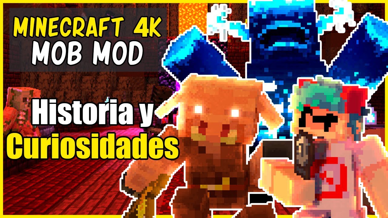 FNF MOB MOD Minecraft 4K Historia y Curiosidades B Yelion - YouTube