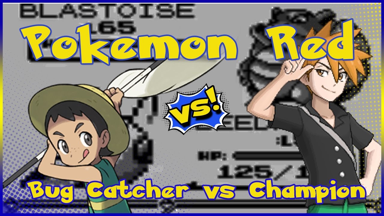 Beating Champion as a Bug Catcher [Pokemon Red] - YouTube