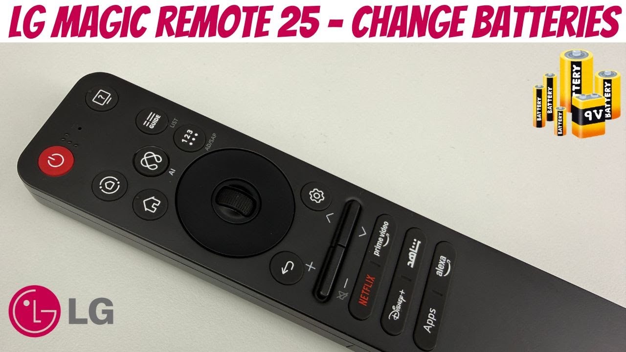 LG Magic 2025 Remote - Change Batteries - How To - 4K - YouTube