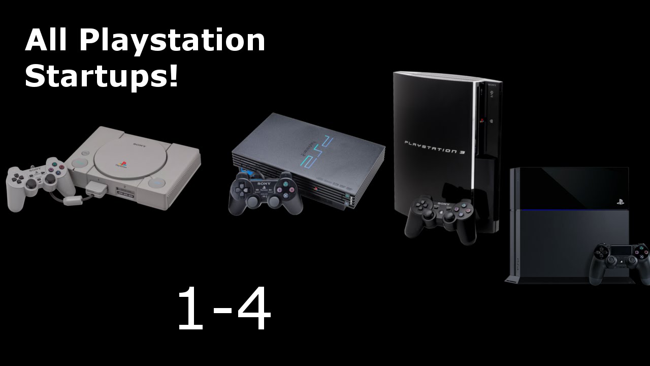 All Playstation Startups | 1-4 - YouTube