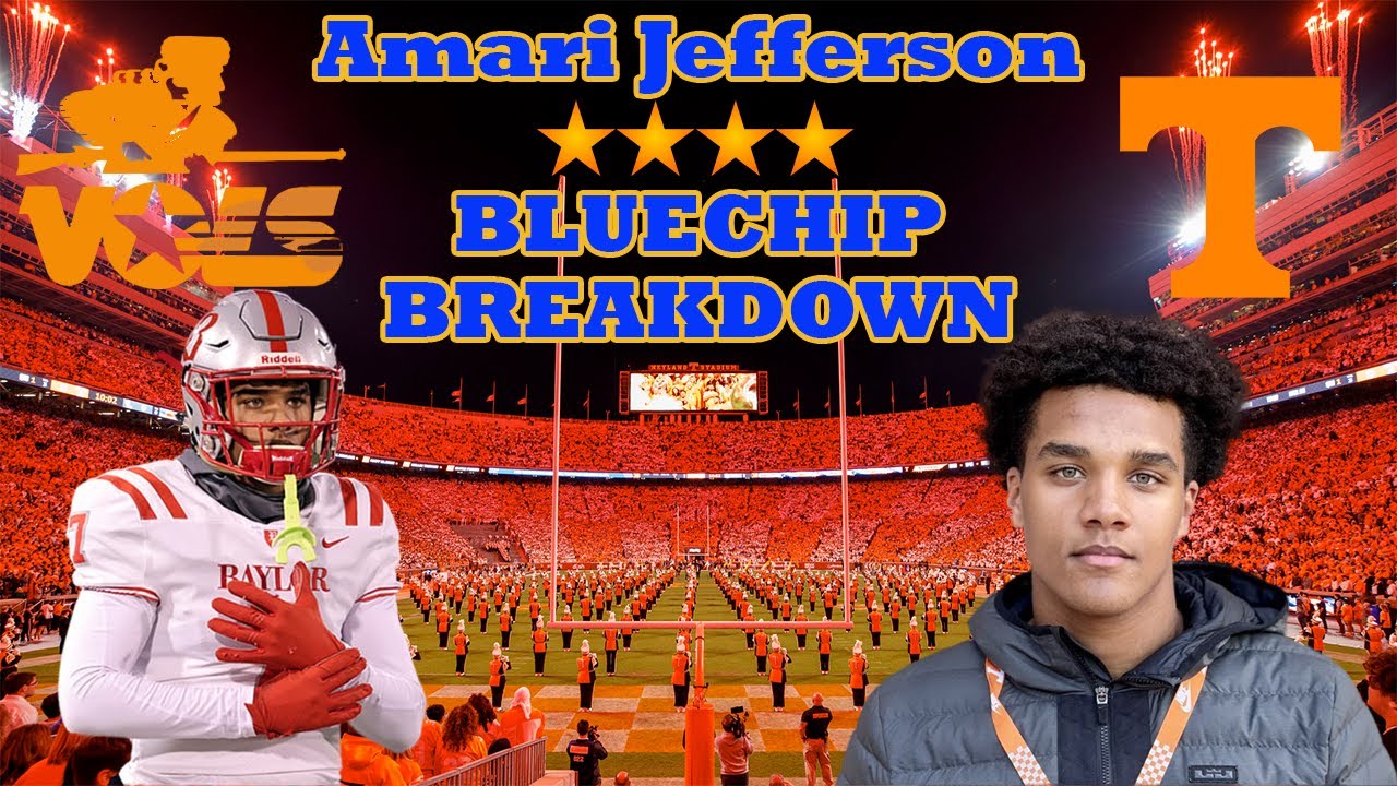 Amari Jefferson Top Football/Baseball Prospect for Tennessee Vols - YouTube
