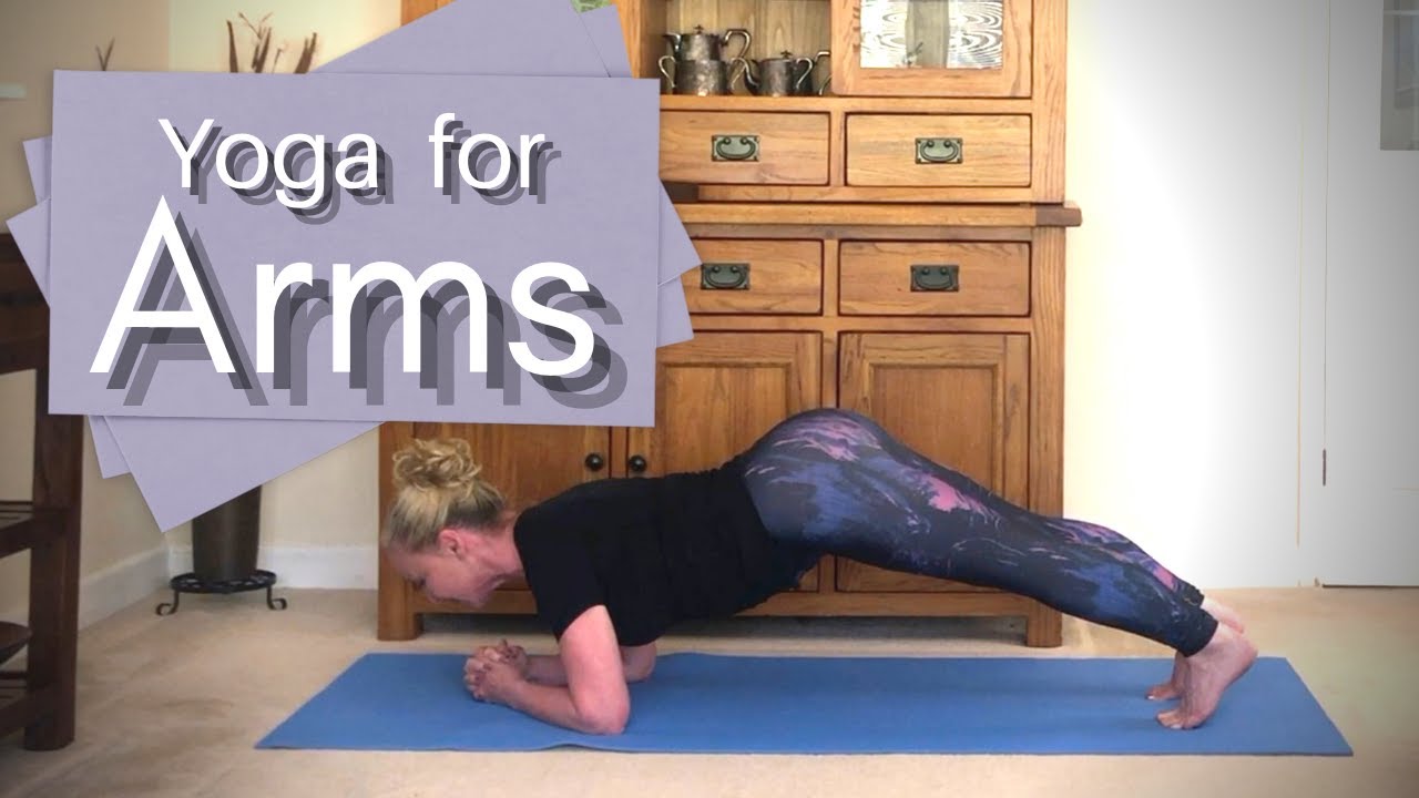 10 mins Yoga for Arms | Tone and Tighten Arms | Arm workout without ...