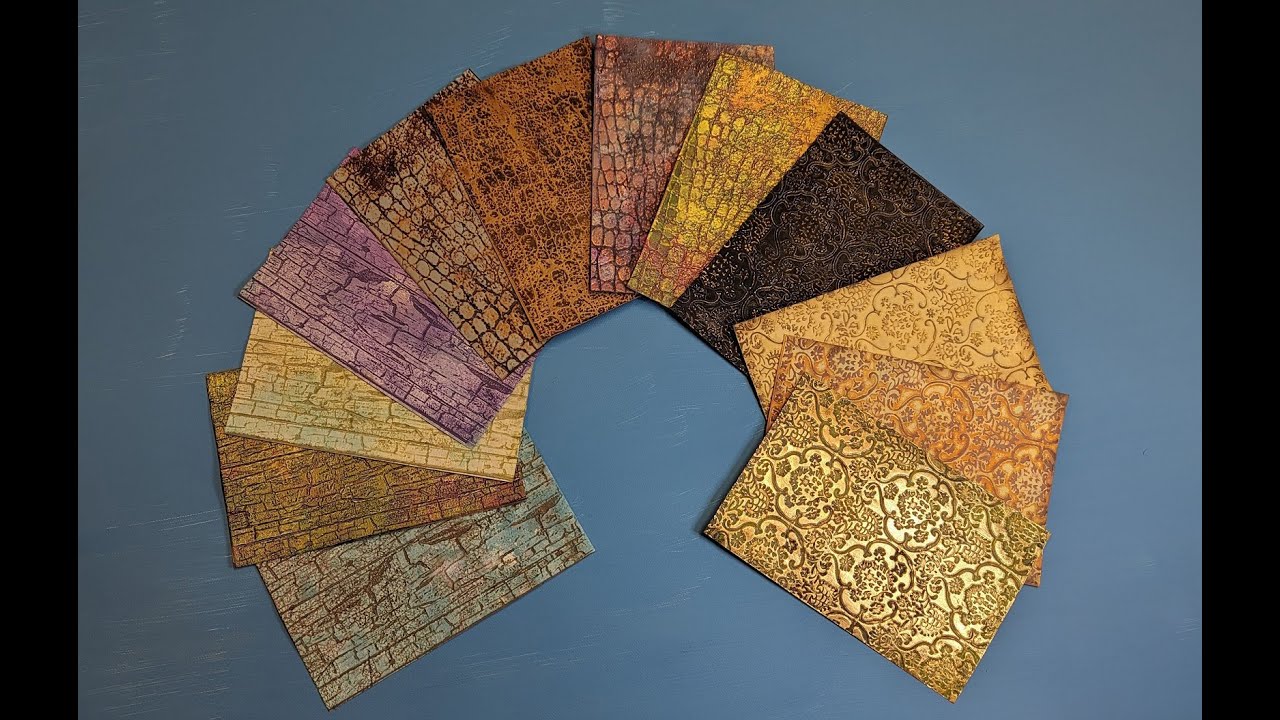 Embossing folder tutorial - YouTube