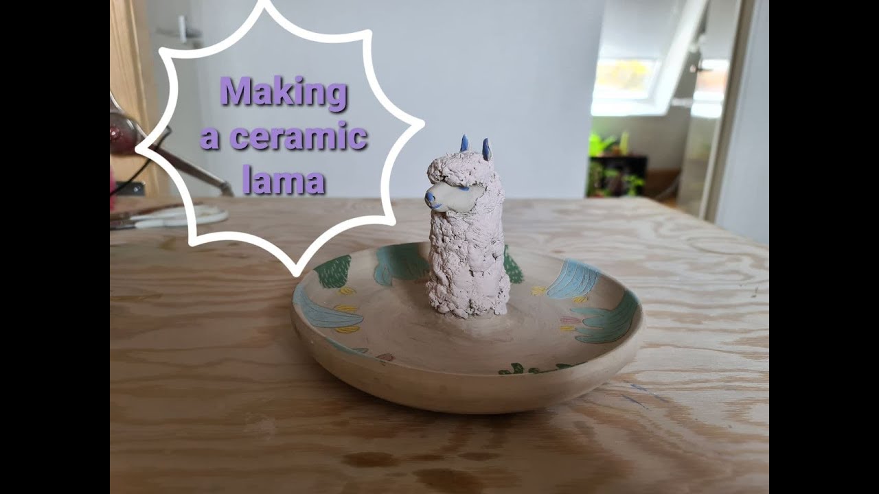 Ceramic making process video: making a simple lama sculpture - YouTube