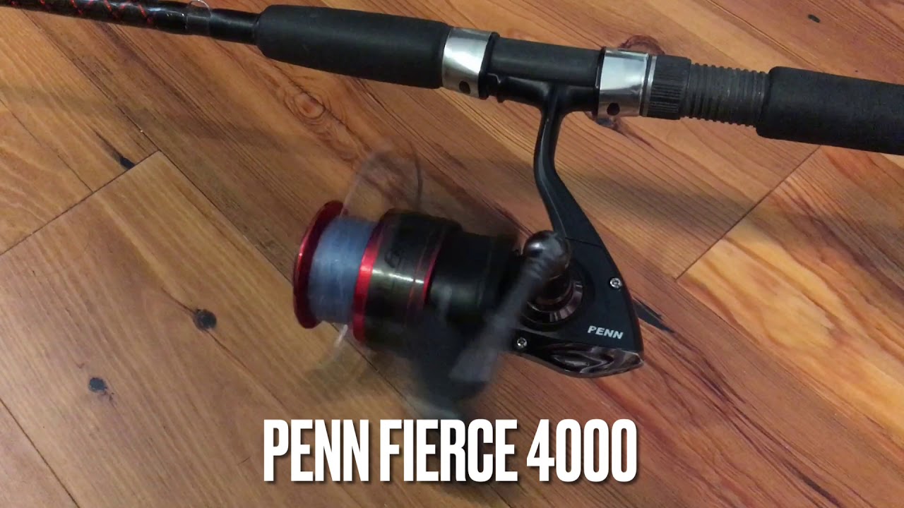 Penn Fierce 4000 Spinning Combo - YouTube