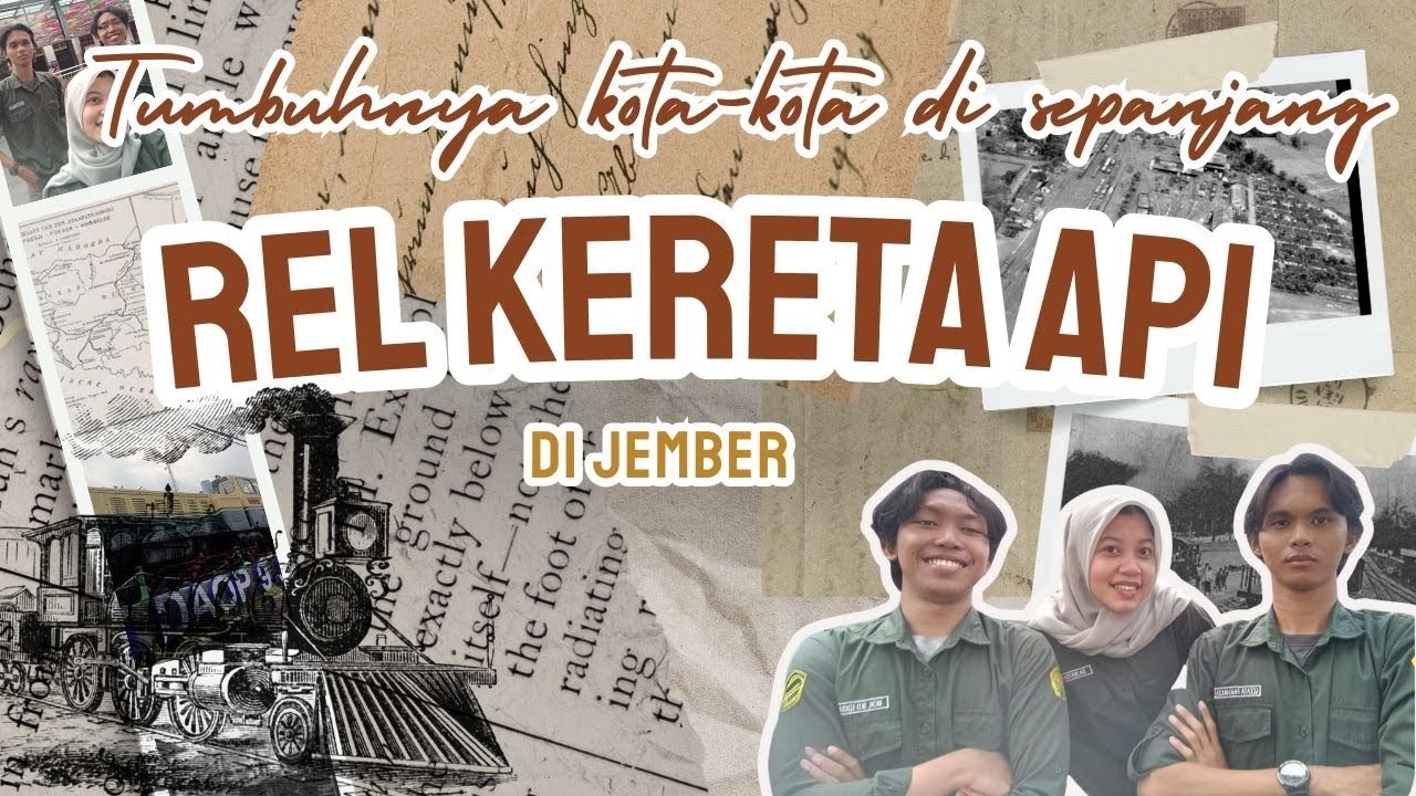 Tumbuhnya kota-kota di sepanjang rel kereta api di Jember - YouTube