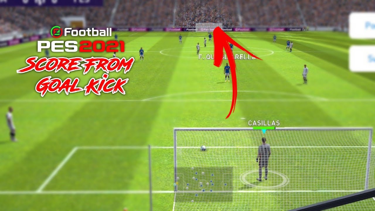 How To Score From Goal Kicks | Best Way To Score Goals In Pes 2021 ...