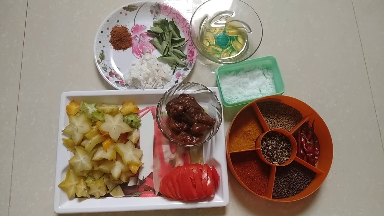 Star fruit khata Recipe,karamanga khata Recipe,khati Mithi star fruit ...
