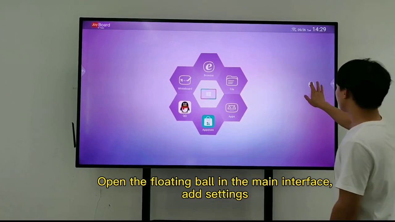 Riotouch Android 8.0 smart board customized settings - YouTube