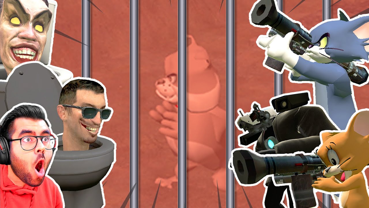 SKIBIDI Toilet VS CAMERA MAN With TOM & JERRY - YouTube