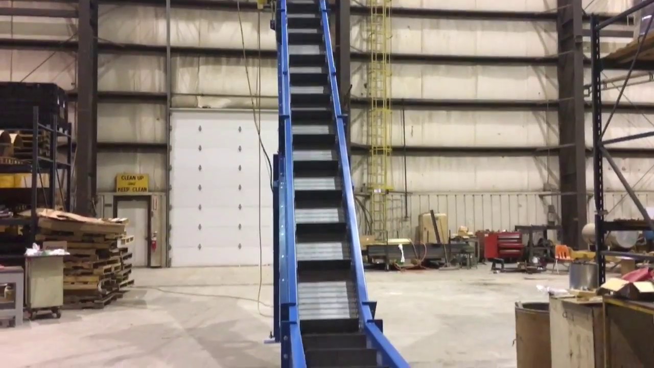 Fluent Conveyors Hinged Steel Belt Conveyors 4 - YouTube