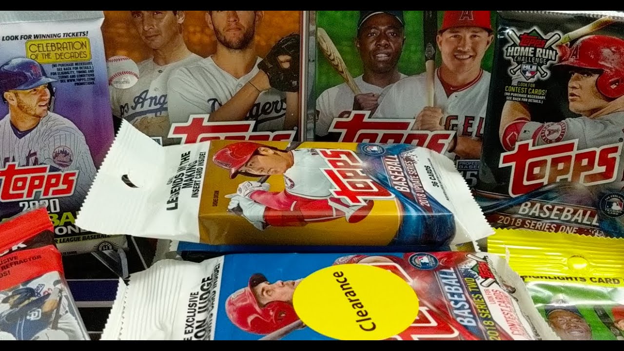 Baseball Card Rookie Chase 2017-2020 15 Baseball Cards Packs Chasing ...