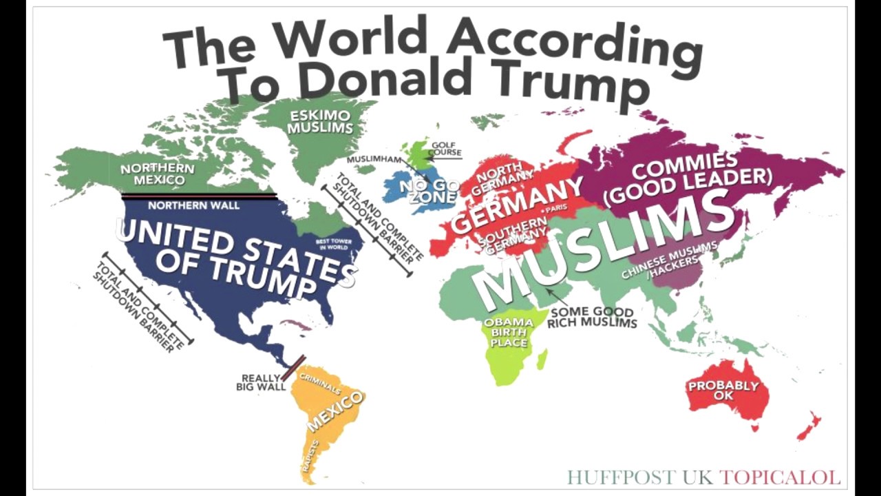 World maps according to random countries - YouTube