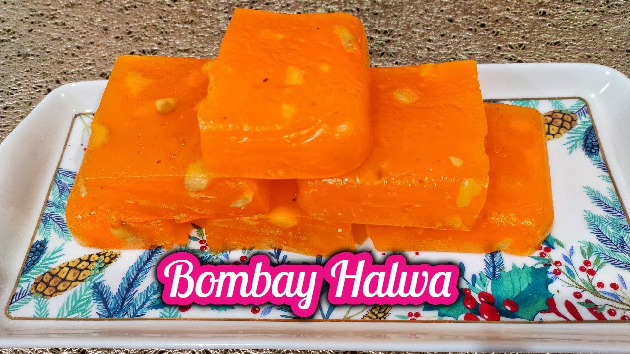 Bombay Halwa | Corn flour Halwa | Halwa Recipe - YouTube