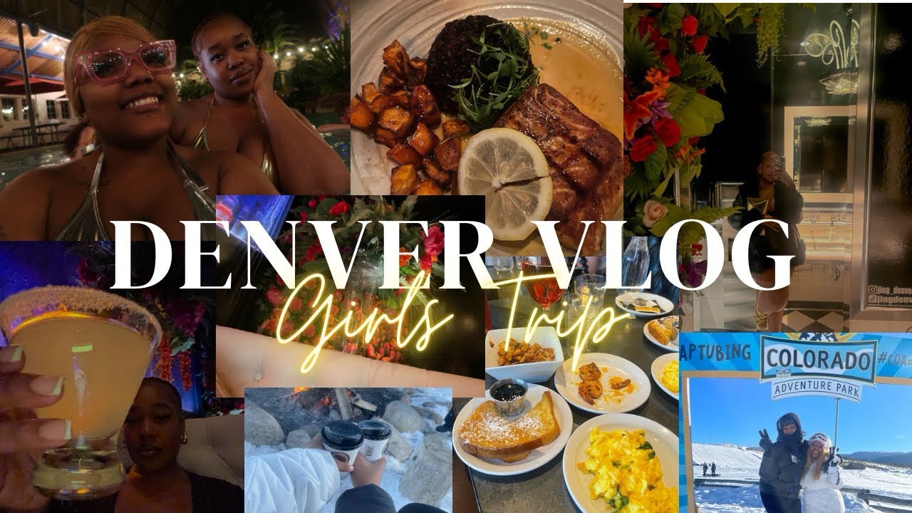 Travel Vlog 🛩️ | girls trip to Denver Colorado ️ | Snow Tubbing, Brunch ...