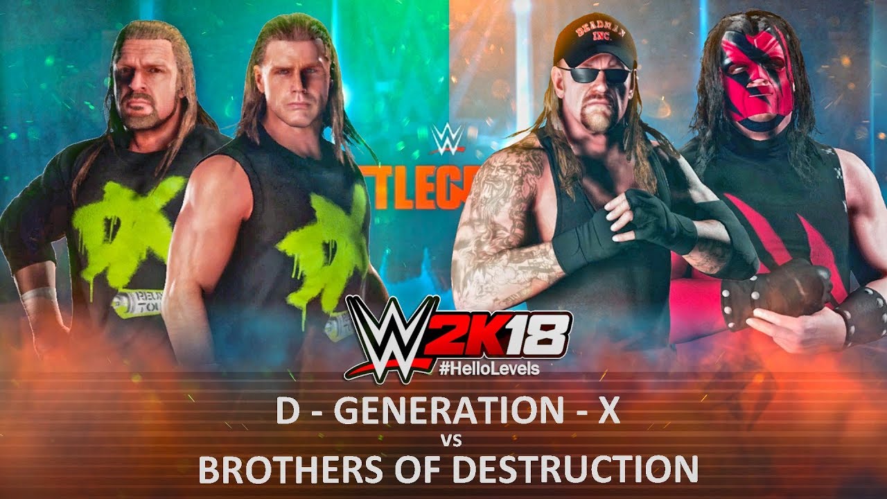 WWE 2K18 DX vs Brothers of Destruction | WWE 2K18 Triple H and Shawn ...