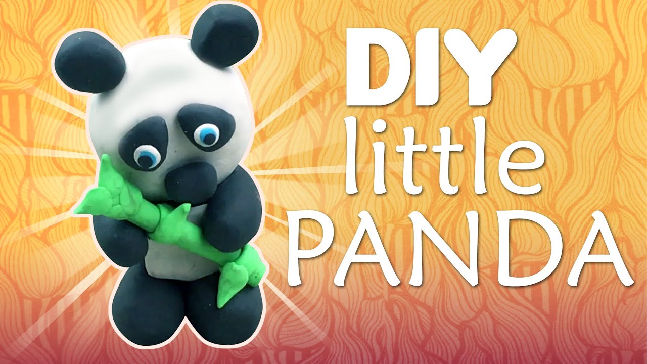 DIY activities at Home Make Little BABY PANDA in Clay PlayDoh | My ...