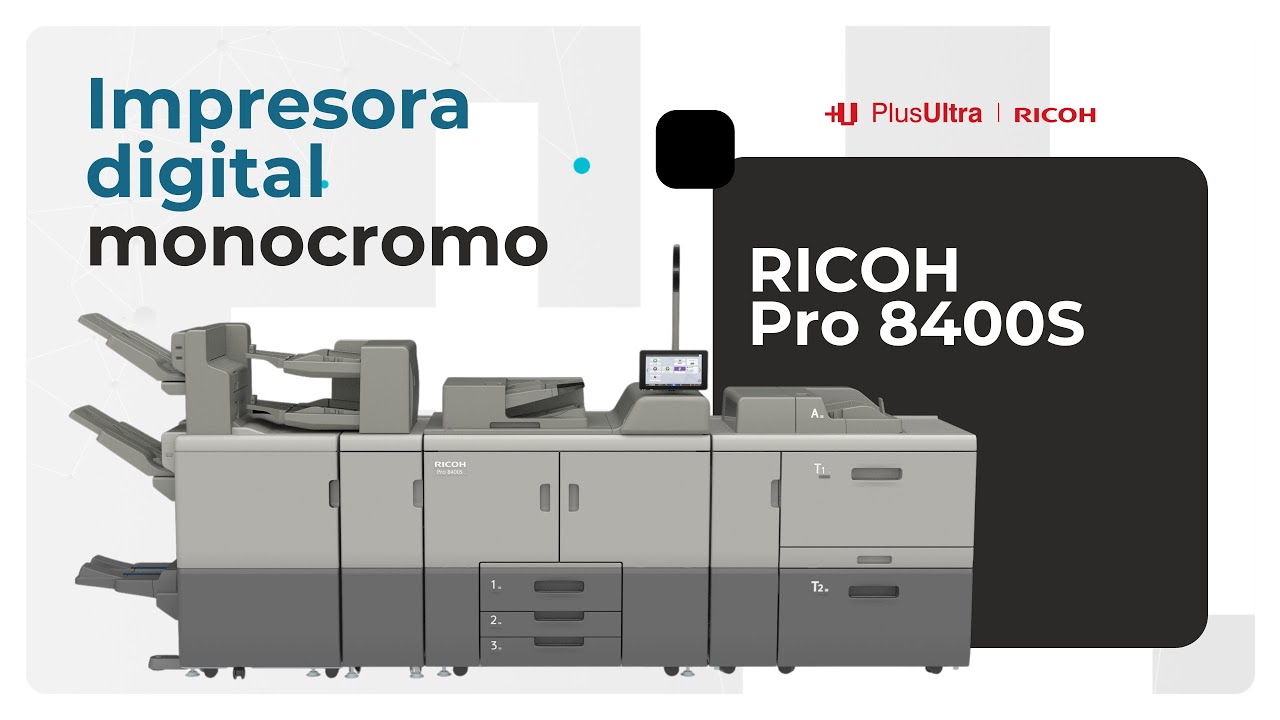 ¡Potenciá tu producción con la nueva Ricoh Pro 8400S! - YouTube