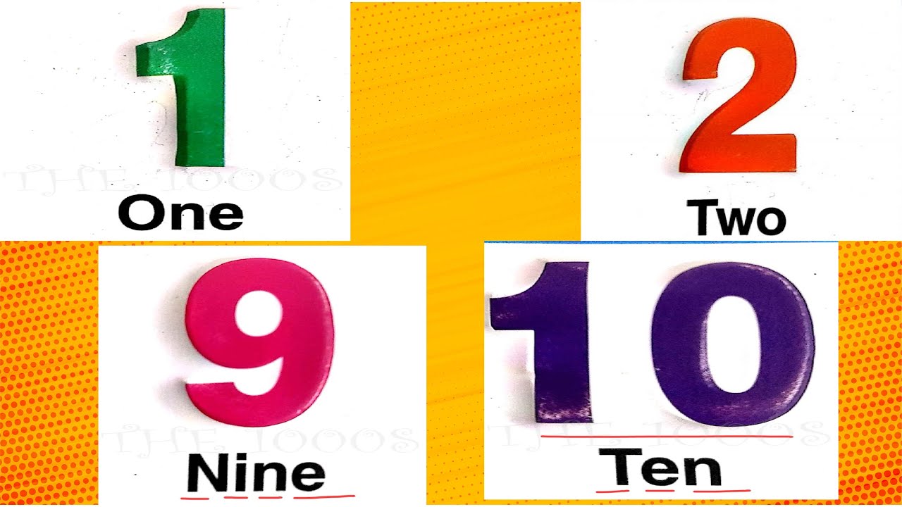 one to ten with o n e WITH VERBAL spelling | 1 to 10 | The Numbers ...