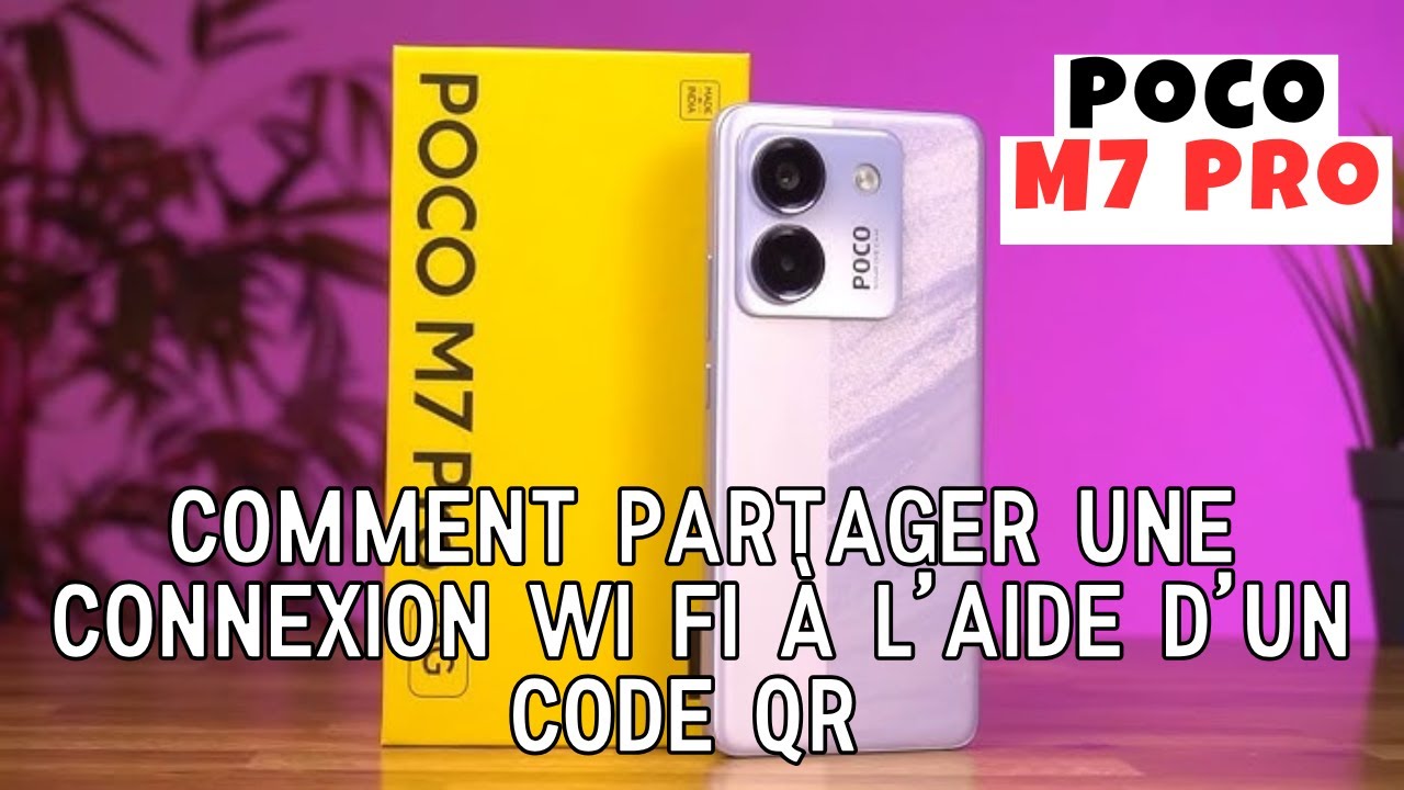 Comment partager une connexion Wi Fi à l'aide d'un code QR sur Poco M7 Pro - YouTube