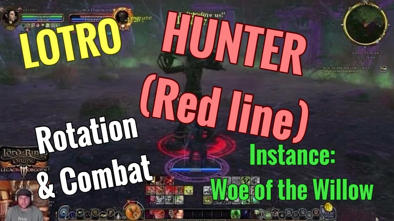 LOTRO: HUNTER (red line) rotation and combat Instance: Willow of the ...