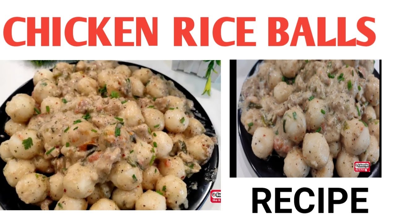 CHICKEN RICE BALLS || RECIPE. TASTY MUST TRY - YouTube