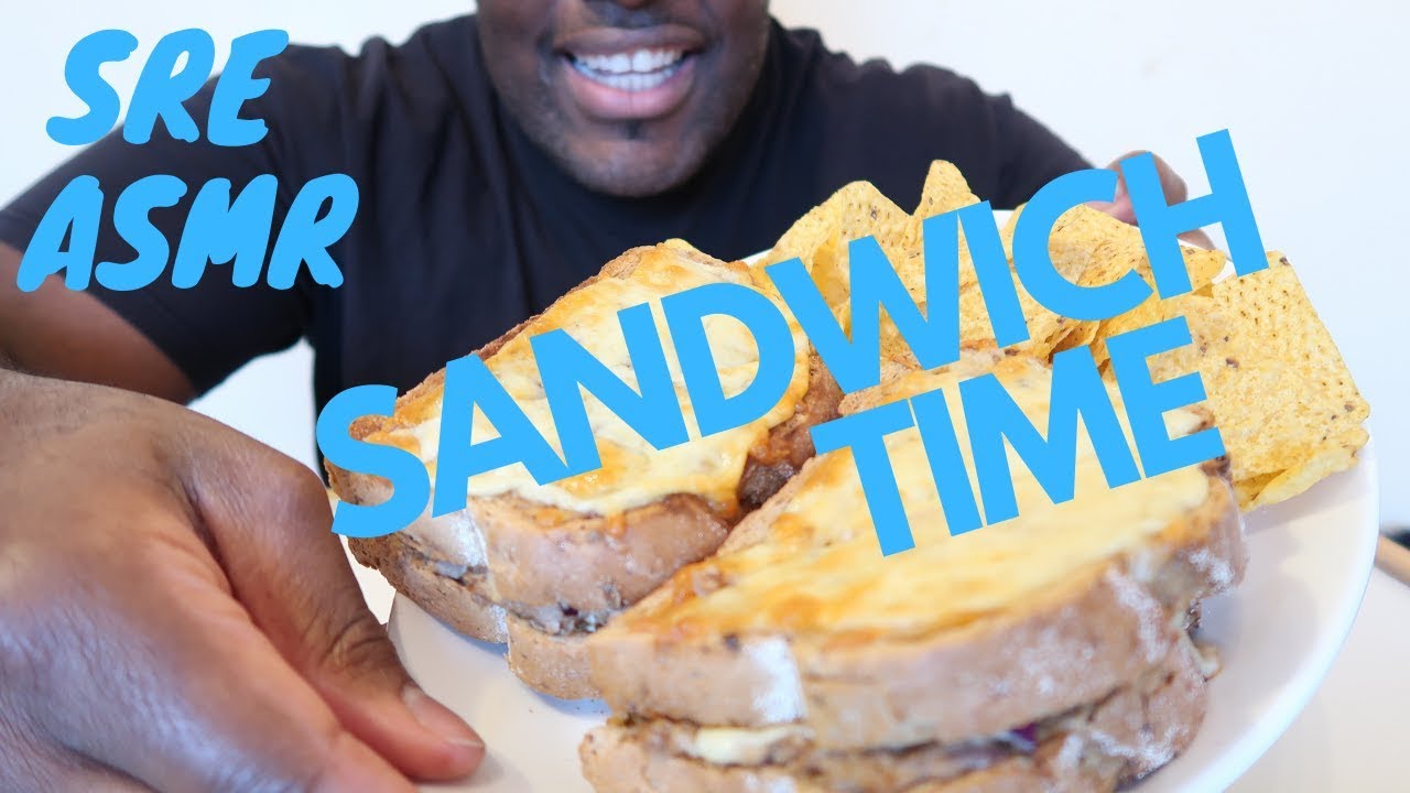 ASMR EATING Tuna & Cheese Sandwich BIG BITES NO TALKING CRUCHY SOUNDS ...