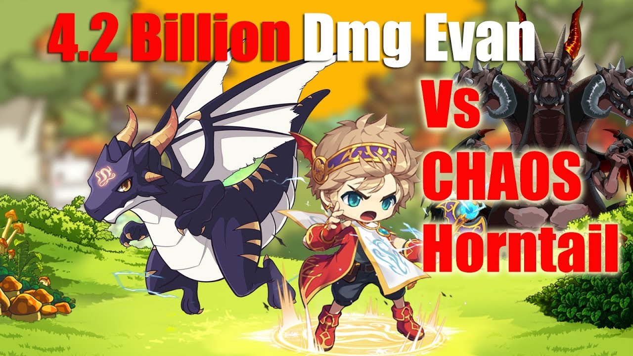 Maplestory m- 4 2 Billion Damage Evan Vs Chaos Horntail - YouTube