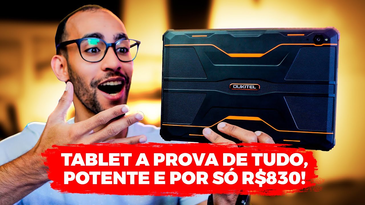 TABLET A PROVA DE TUDO COM IP68, 8/256GB, RODA TUDO! Oukitel RT5 ...