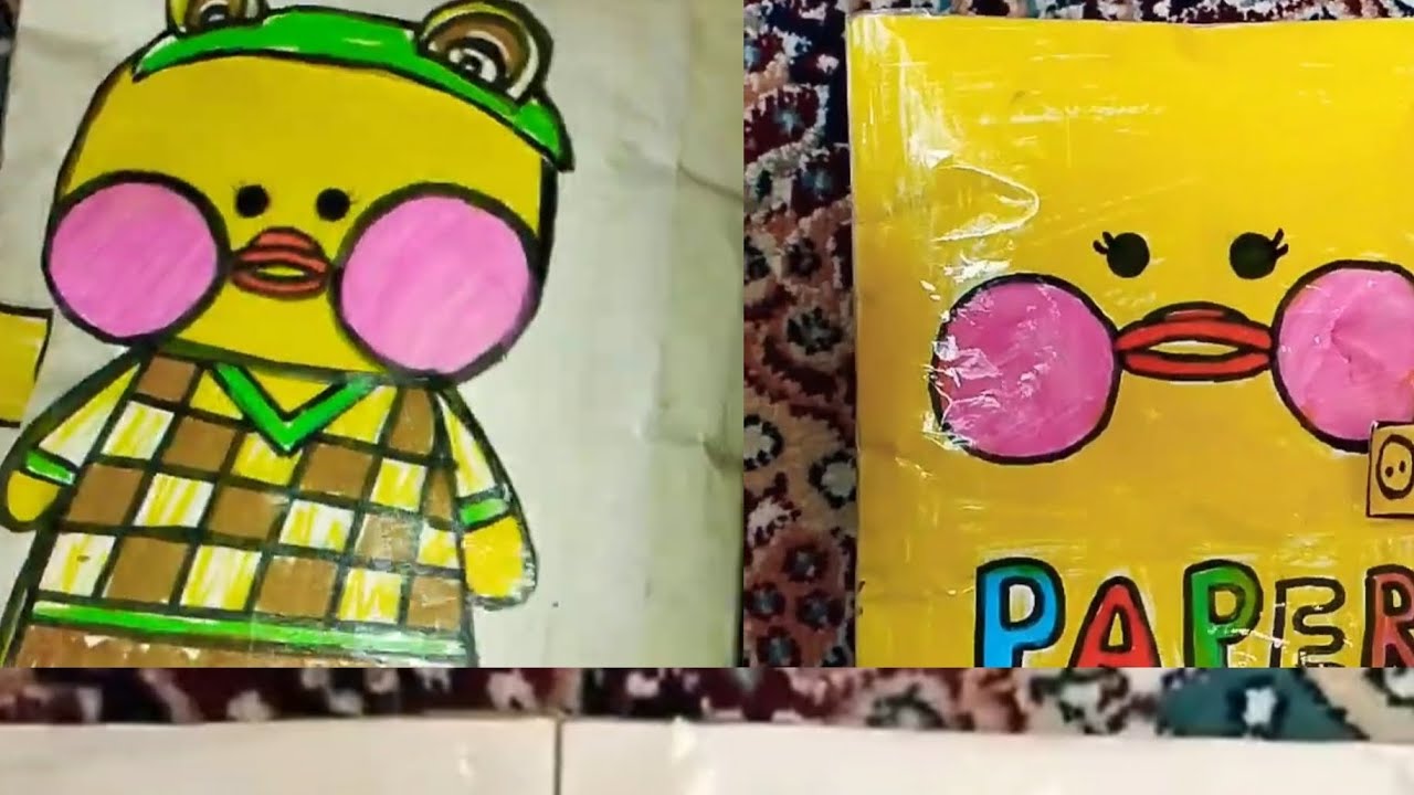 Paper duck book squishy 🐥 - YouTube