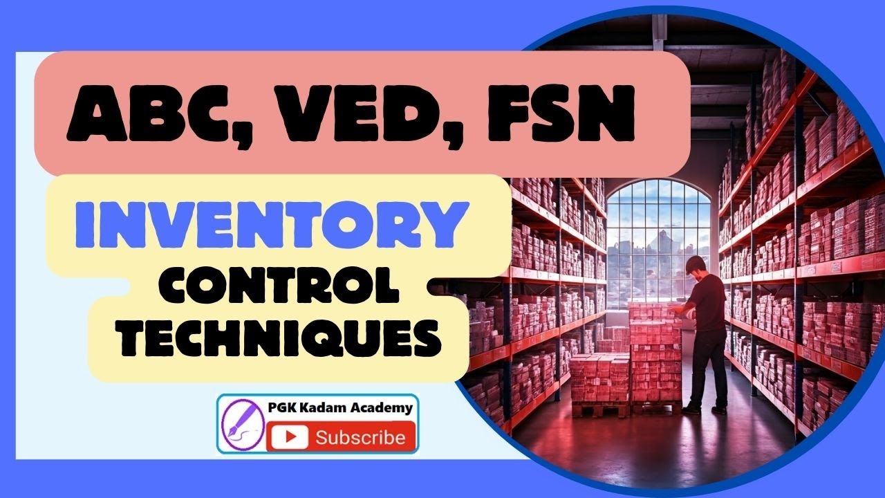 Inventory Control Techniques ABC, VED, FSN & More! - YouTube