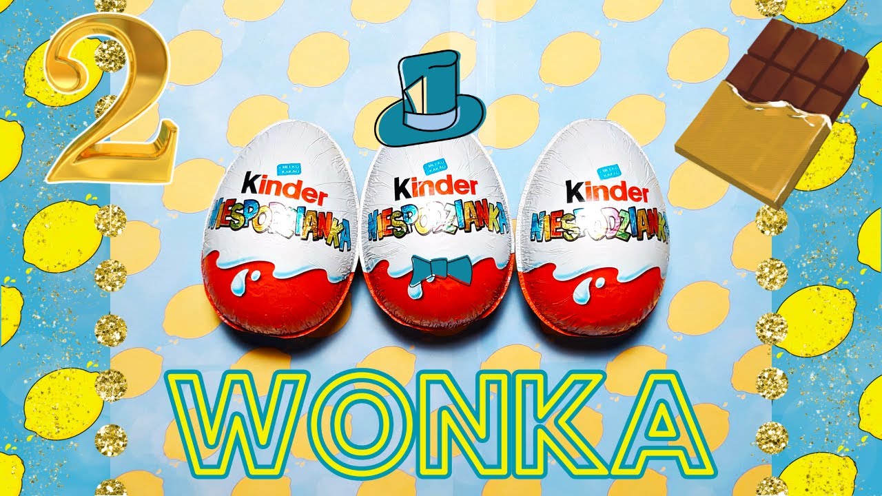 WONKA Kinder Surprise Unboxing 3 Eggs part 2 #kindersurprise #kinder # ...