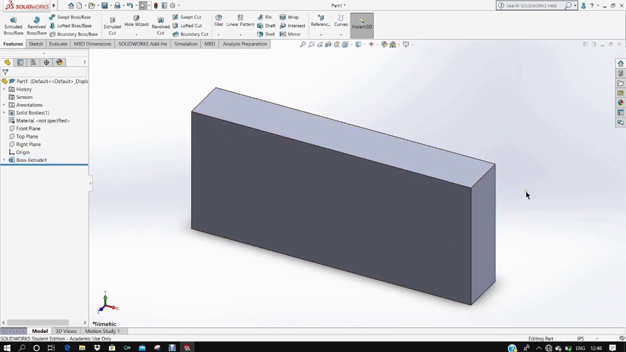 Starting with basics of Solidworks - YouTube
