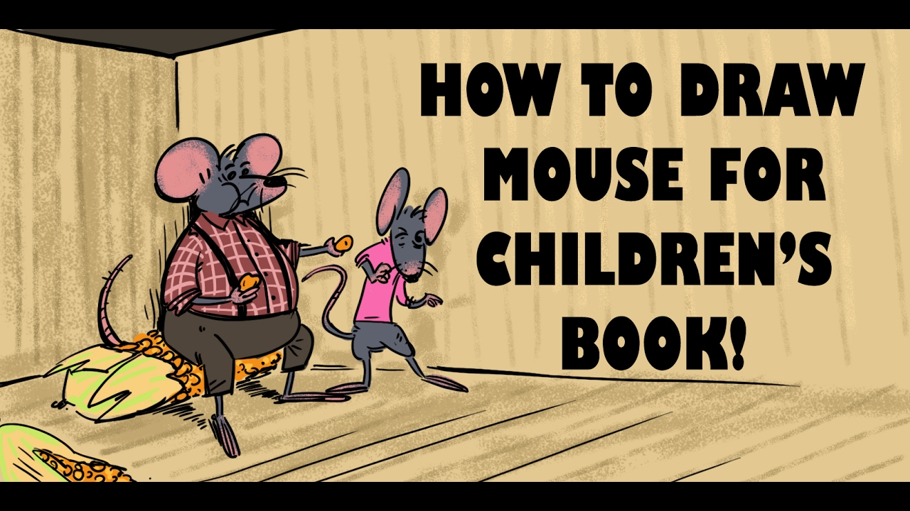 How to draw Mouse? | children's book illustration - YouTube