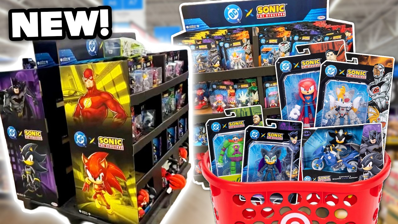 NEW SONIC X DC MERCH DISPLAY AT WALMART OUT NOW! (Sonic X DC Figures At ...